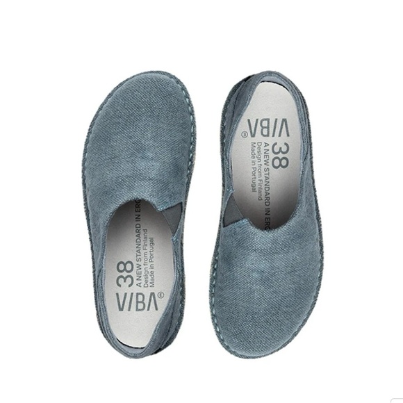 Vibae | Shoes | Zuma Linen Pacific Blue Shoes 37 | Poshmark